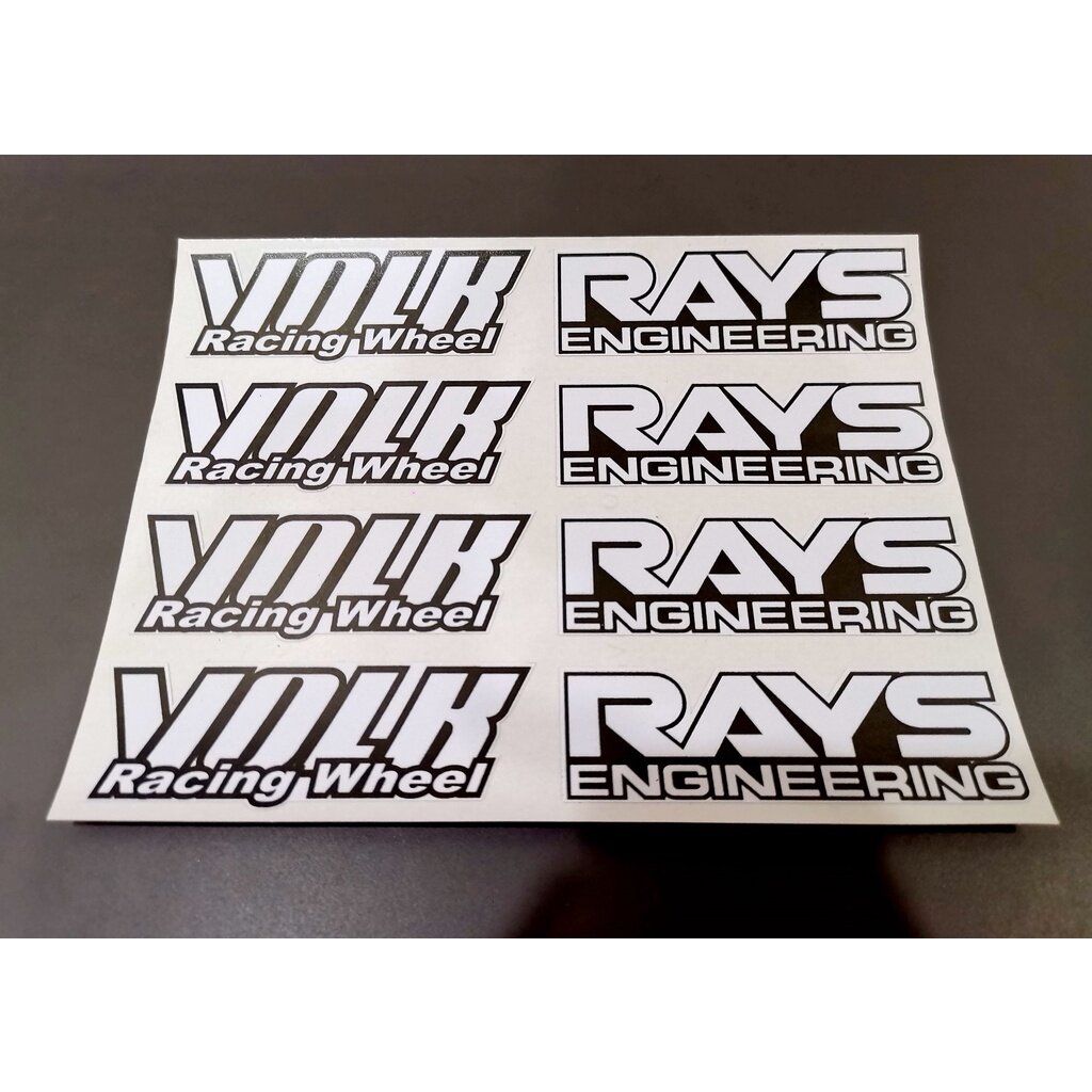 Rim Sticker Rays Volk Racing Te37 1set(8pcs)Te37 Thailand Auto Option ...