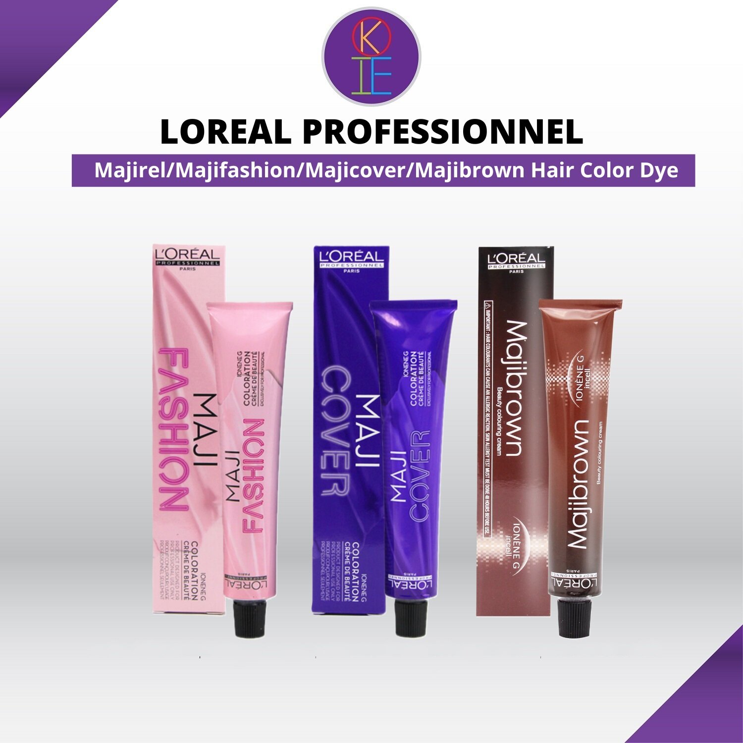 Loreal Majirel/Majifashion/Majicover/Majibrown Hair Color Cream - 50ml ...