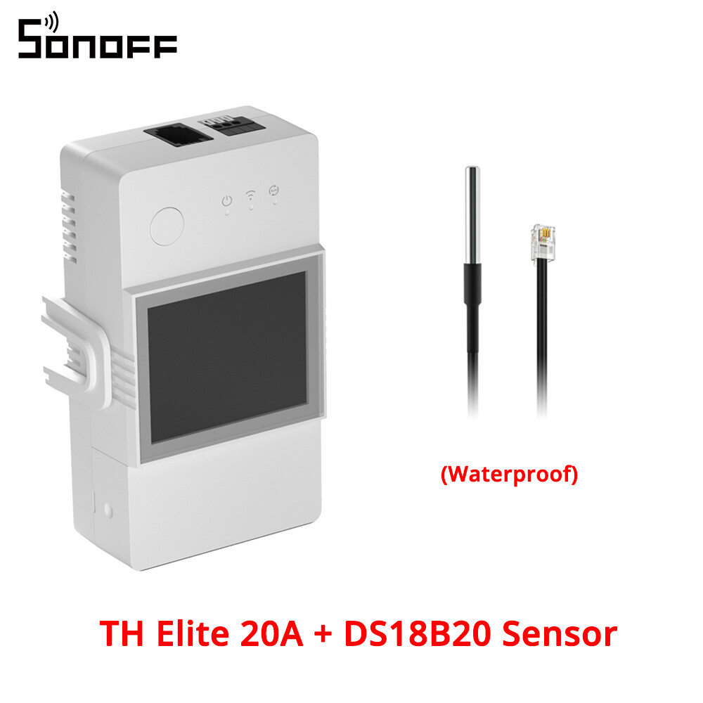 SONOFF TH Elite and Temperature Sensor Set WiFi Smart Monitoring Switch ...