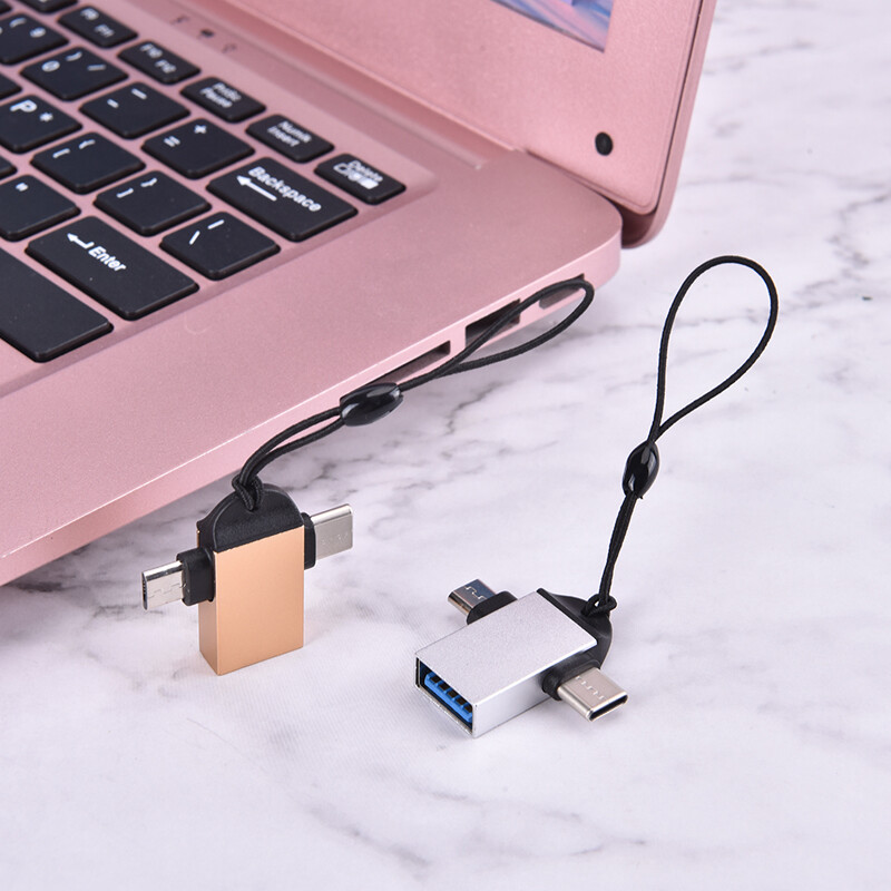 ZHANG อะแดปเตอร์โทรศัพท์มือถือขั้วต่อ Usb สองในหนึ่งเดียว Android TYPE ...