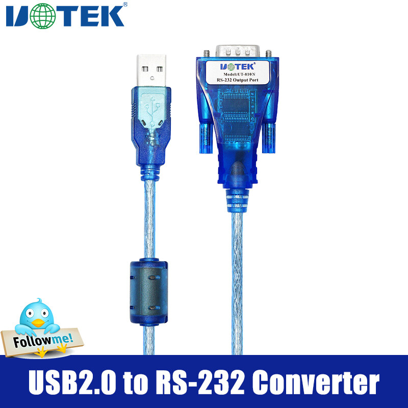 UOTEK 1.5m RS232 to USB RS 232 Converter DB9 RS-232 USB-A Adapter Conversion Cable Com with PL ...