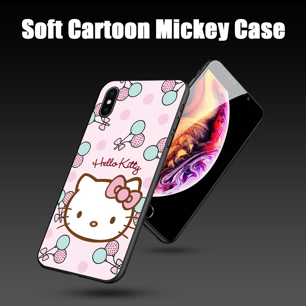 Jizetin เคสสำหรับ Samsung Galaxy S22,เคสนิ่มลายแมวคิตตี้ KT S22 5G S22 + 5G เคสยางกันกระแทก TPU ...