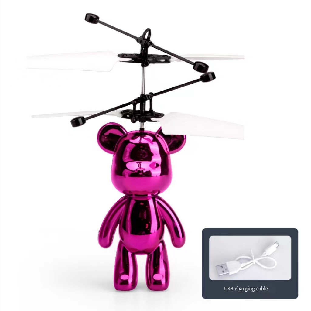 LYZRC New Induction Bear Flying Light Up Toy Drone Toy Drones Gifts for ...