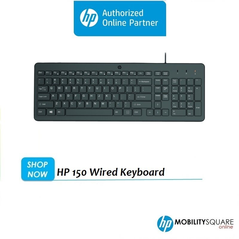 HP 150 Wired USB Keyboard [ 664R5AA ] | Lazada