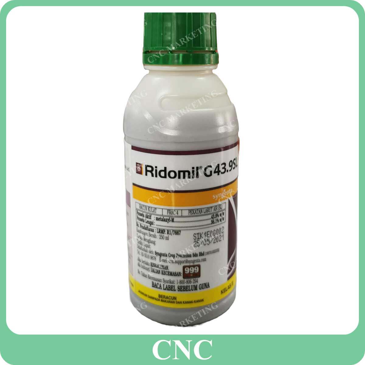 250ML Ridomil G43.9SL Syngenta Metalaxyl-M 43.9% Racun Kulat Kanker ...