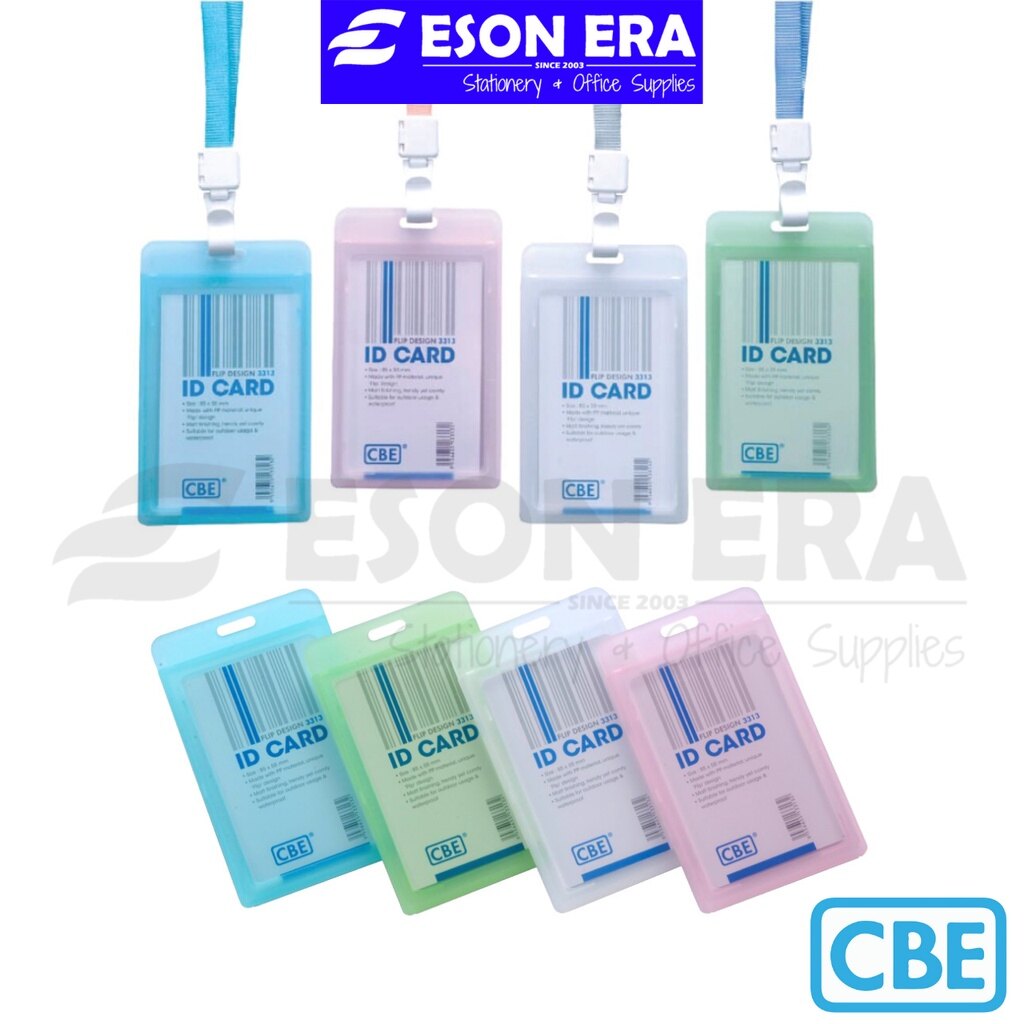 CBE ID Card Holder 3313 lip Design / Lanyard / ID Card / Name Badge ...