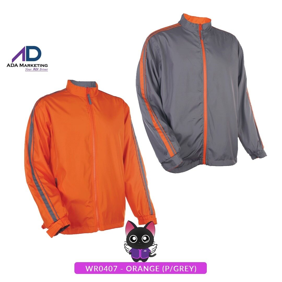 2 Ways Reversible Windbreaker Jacket - OREN SPORT WR041 Unisex ...