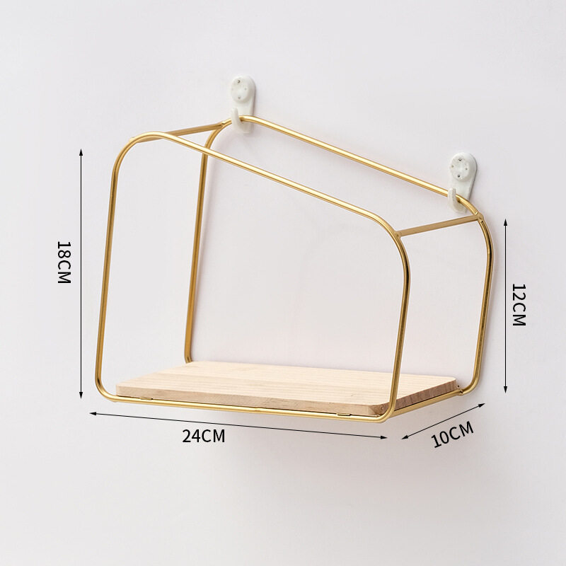 INS Wall Hanging Storage Rack Perforation-free Rack In Living Room Wall ...