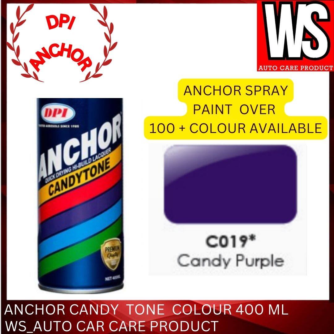 DPI ANCHOR Aerosol Spray Paint Candy Tone Colours Quick Drying 400mL ...