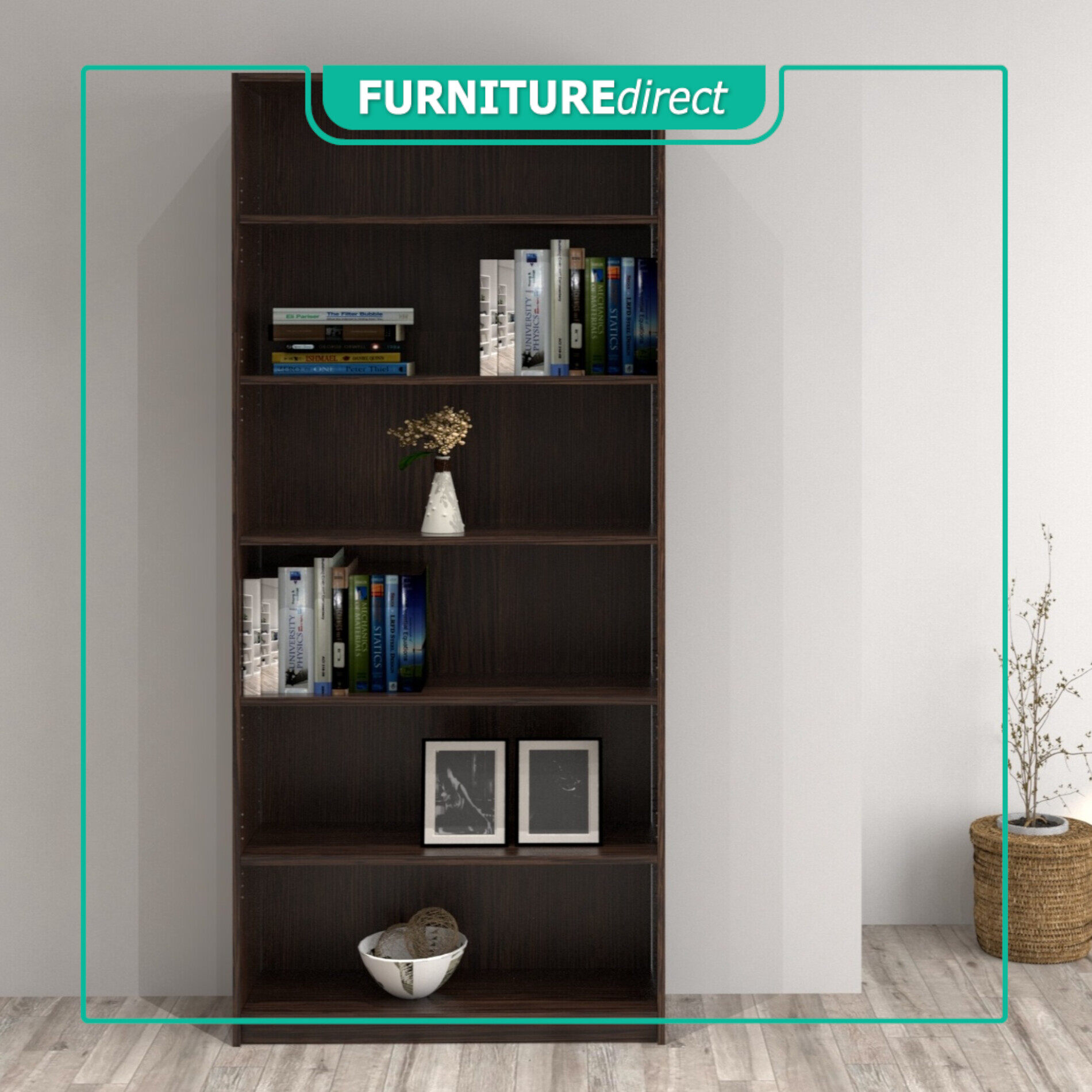 Furniture Direct BILLY 6 Tier bookcase/ Rak buku tinggi/ Rak buku 6 ...