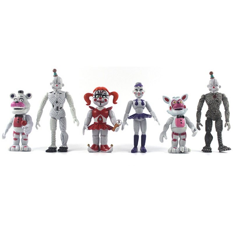 ToyStory 5-6PCS Five At Night Freddy Action Figure FNAF Toys Sister ...