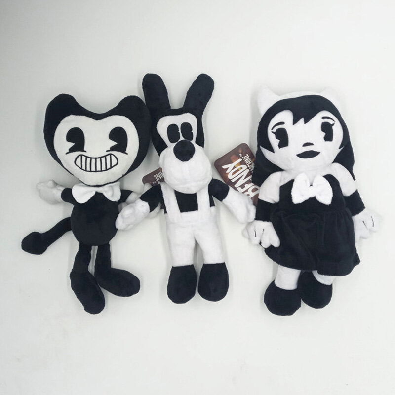 Fancy【Hot Sale】30cm Bendy Plush Toys Game Horror Bendy and Boris ...