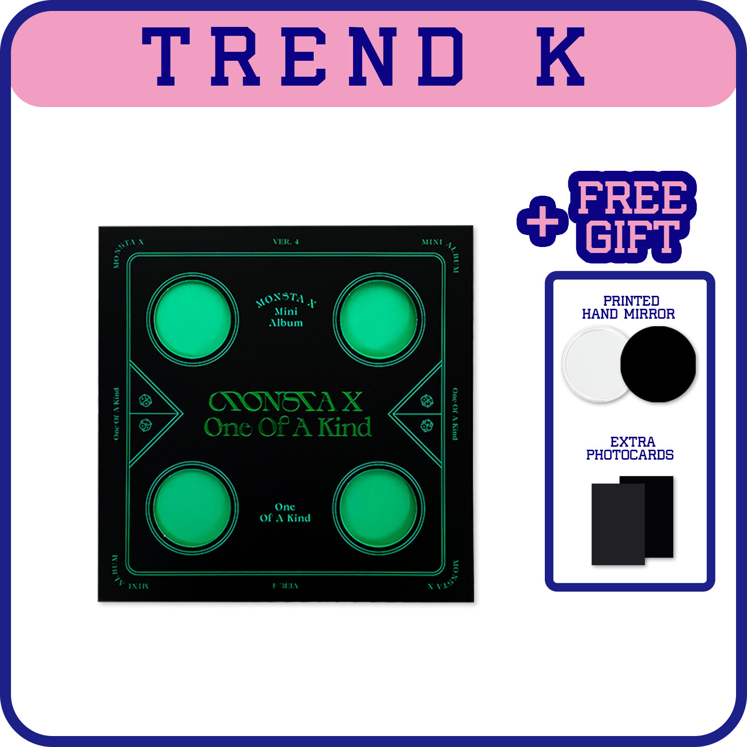 MONSTA X 9th Mini Album - One Of A Kind [ Ver. 4 ] CD + Sleeve Cover ...