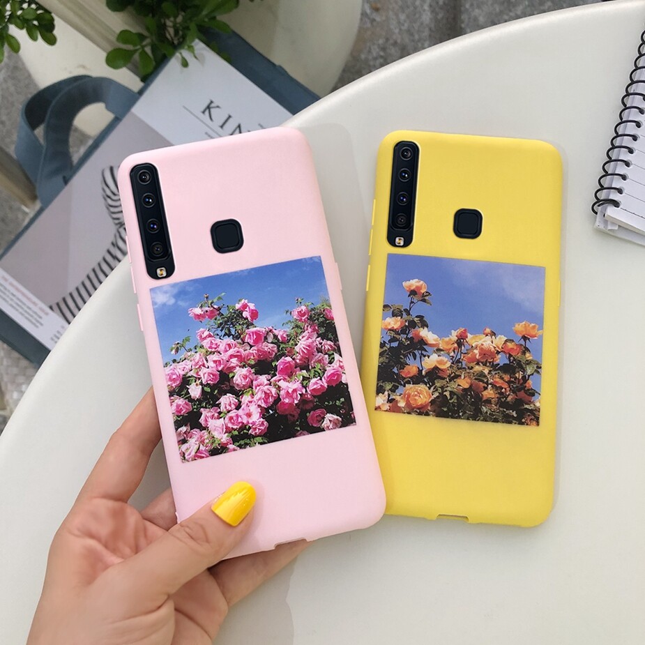 สำหรับSamsung Galaxy A9 2018 กรณีSM-A920F A920 ซอฟท์ซิลิโคนน่ารักทาสีปก ...