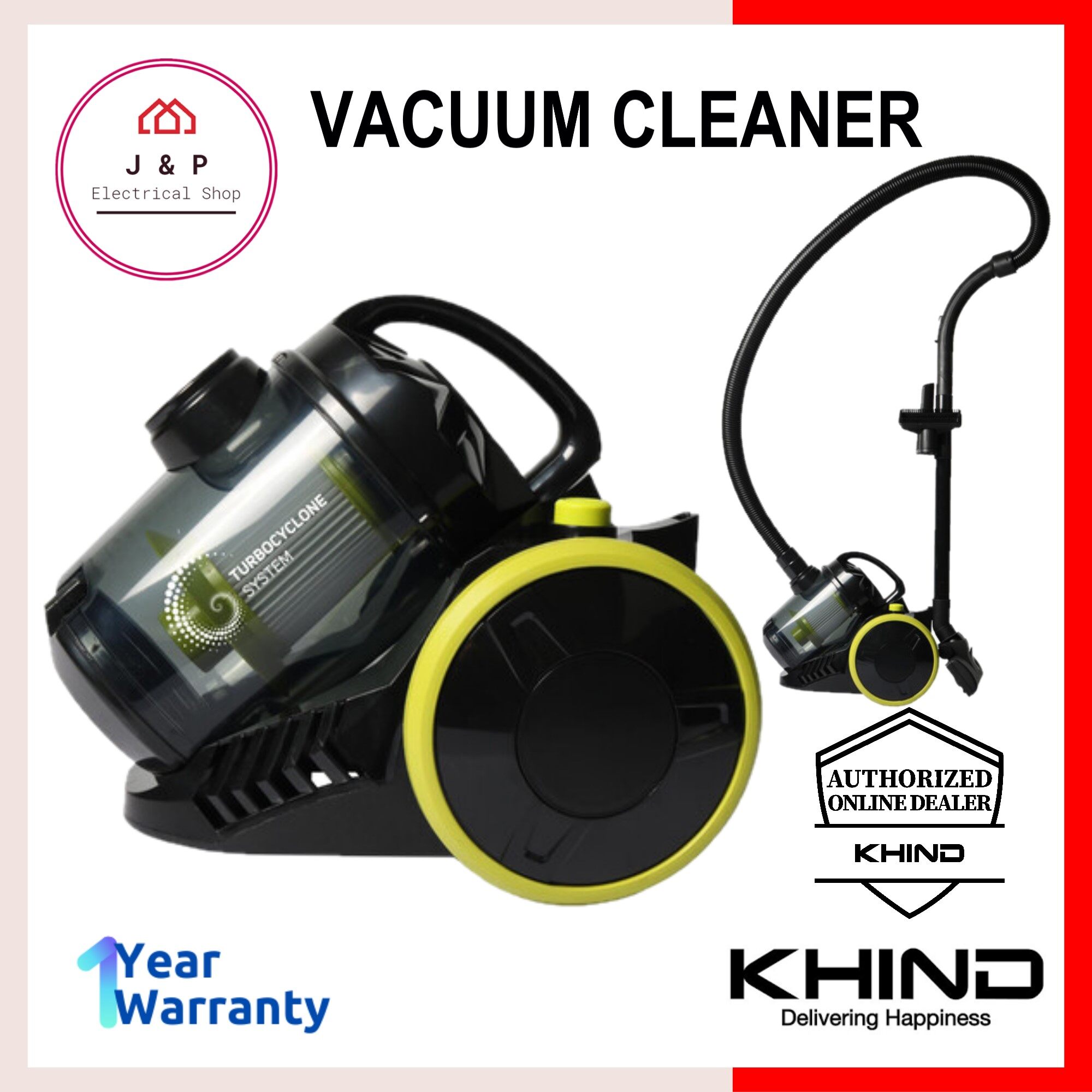 KHIND Vacuum Cleaner 2.5L VC608 Vakum [ READY STOCK 现货] | Lazada