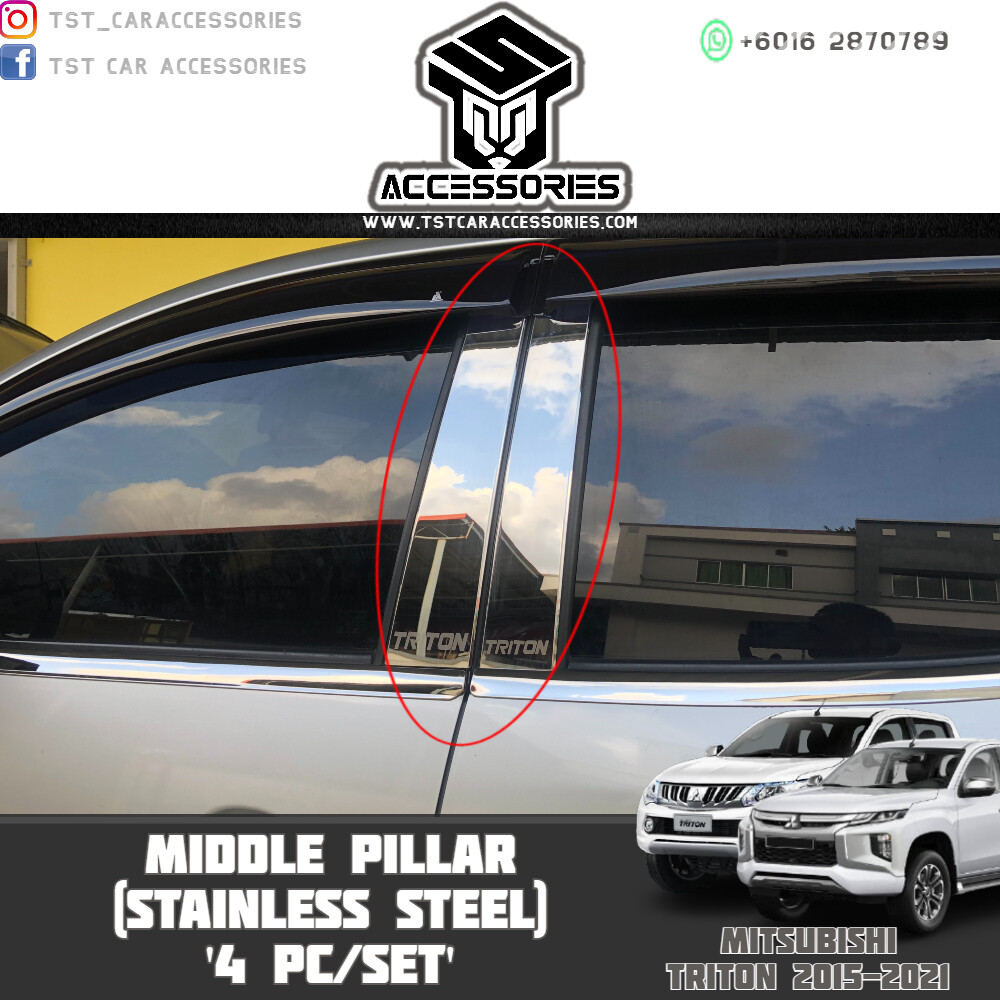 MITSUBISHI TRITON 2015-2021 DOOR WINDOW PILLAR MIDDLE PILLAR TRIM ...