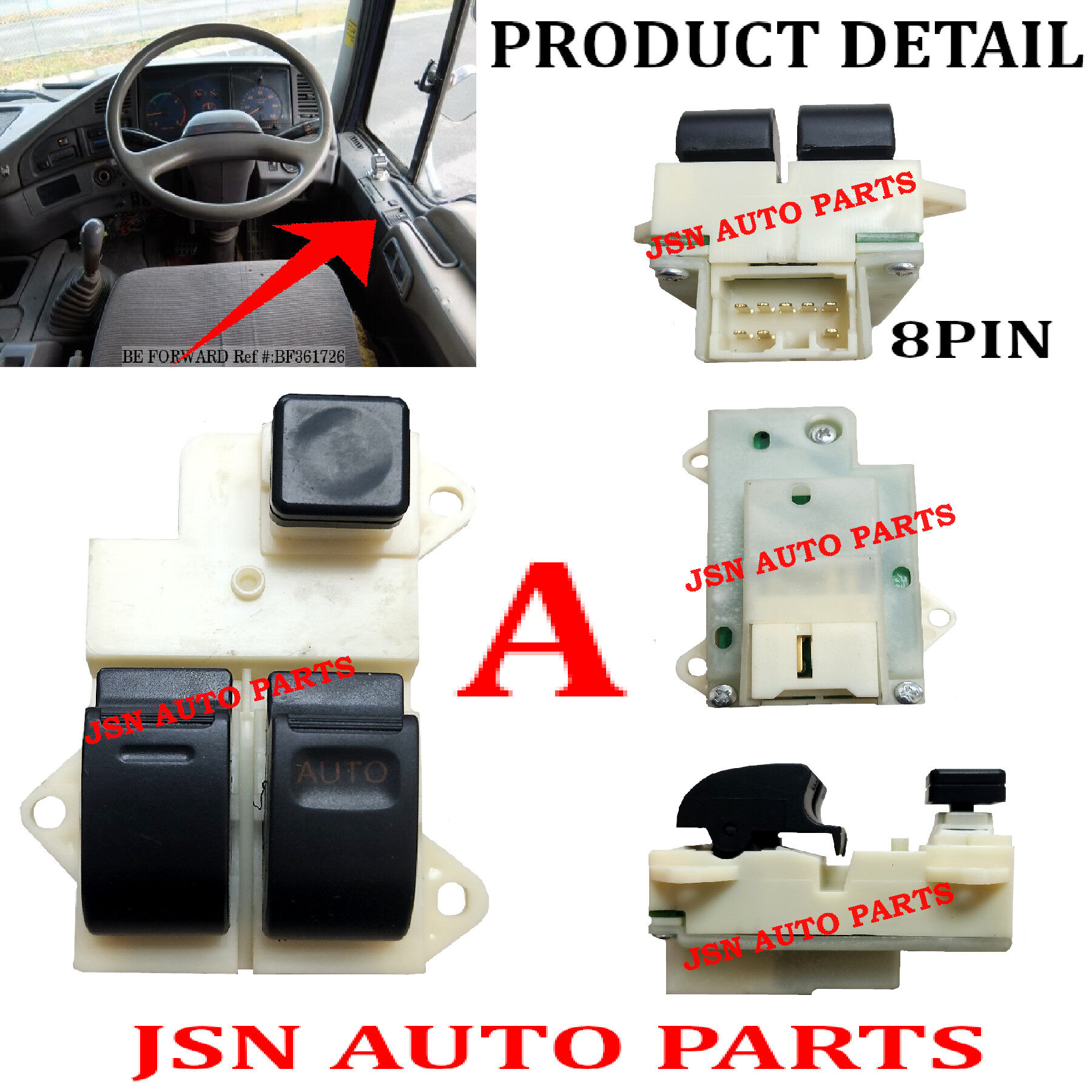 POWER WINDOW SWITCH HINO PROFIA LSY ABS K13C P11C LORRY | Lazada