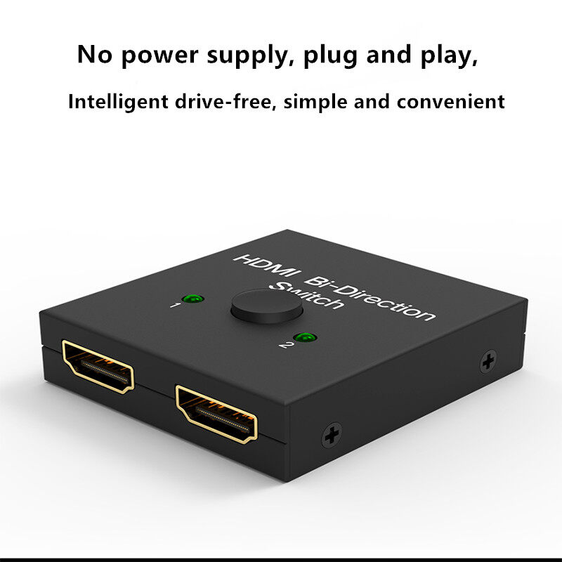 Mini Portable HDMI Switcher 2 In1 Out & ตัวแยก HDMI 1in 2 Out HDMI Bi ...