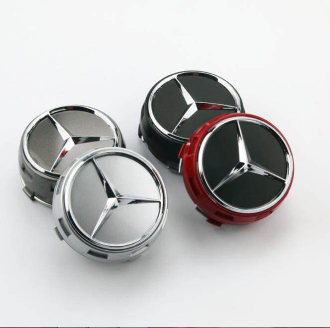 Hub Centre Caps 4pcs Car Hub Centre Caps for Mercedes-Benz Models 75mm ...