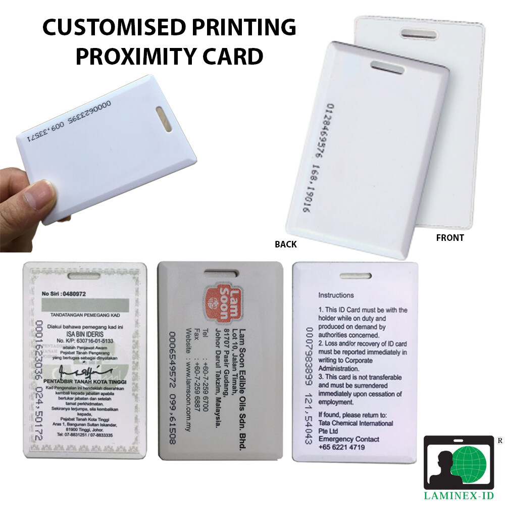 CUSTOMISED PRINTING PROXIMITY CLAMSHELL CARD | Lazada