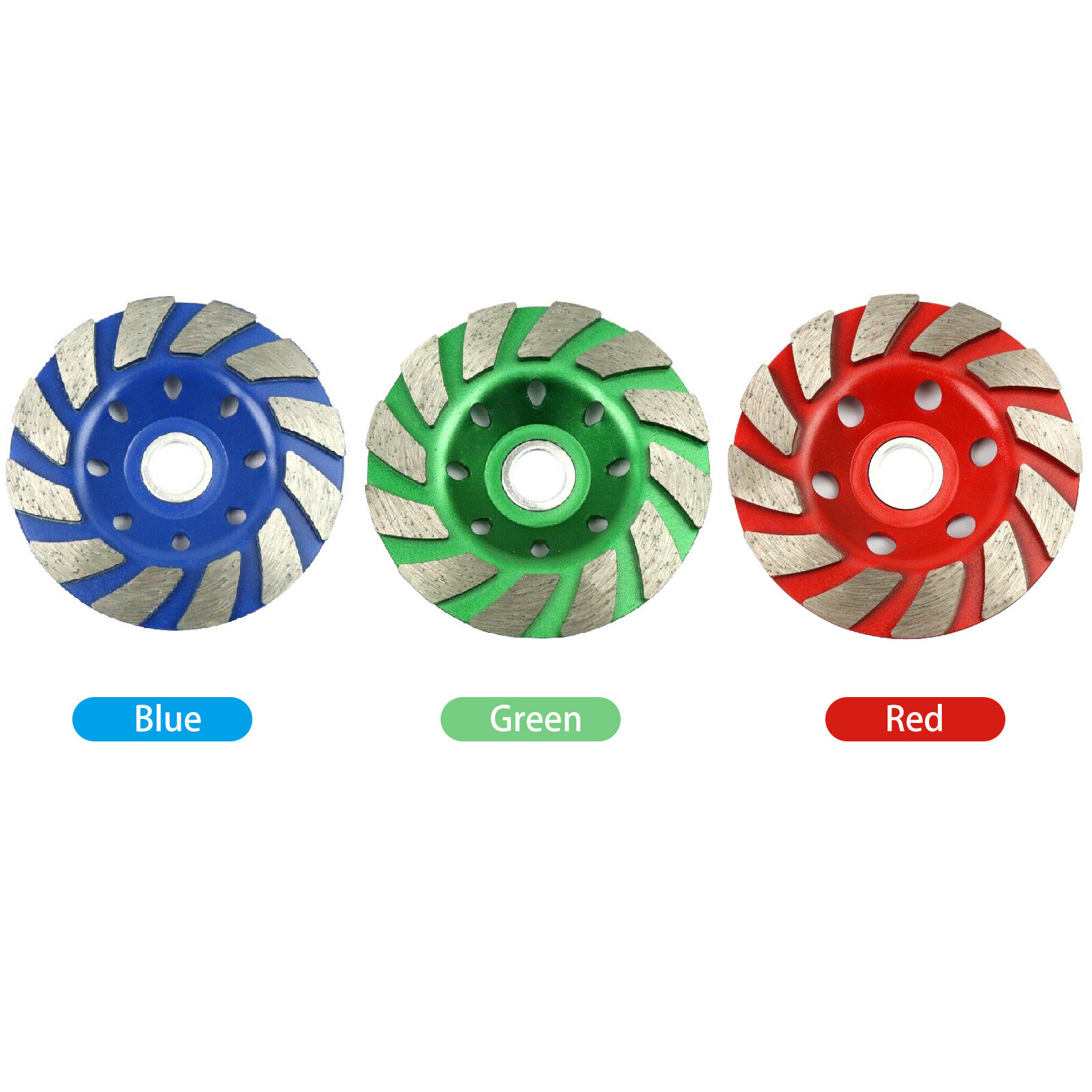 Smart Sensor 4in Diamond Segment Grinding Wheel Angle Grinder Disc for ...