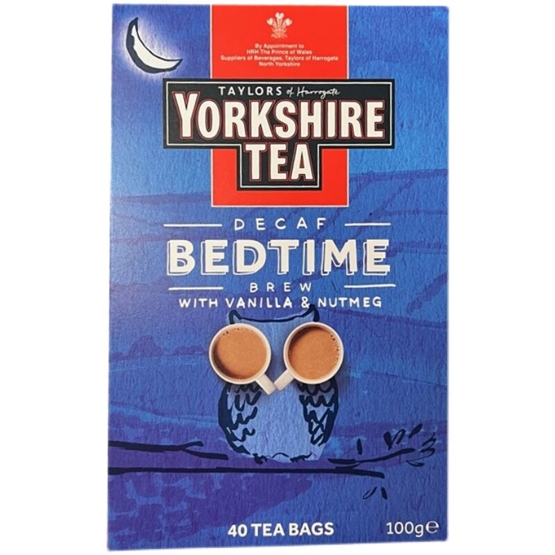 British Yorkshire Tea Black Bag ขนมปังปิ้งรสบิสกิต40แพ็ค Good Night ...