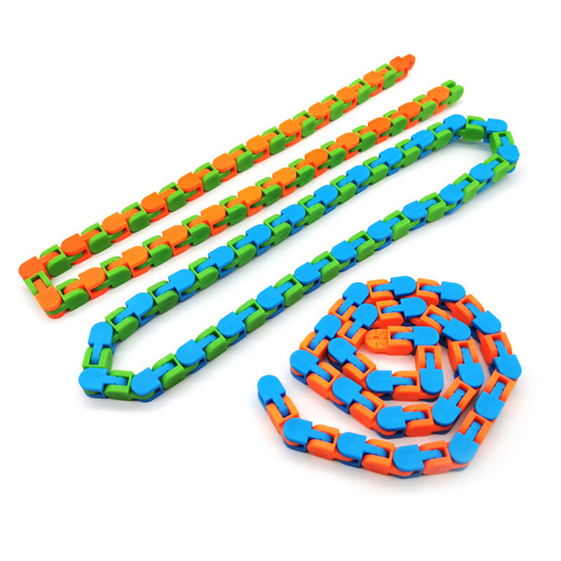 QUANSEN Anti Stress Funny Fidget Chain For Kids Adult Bracelet Puzzle ...