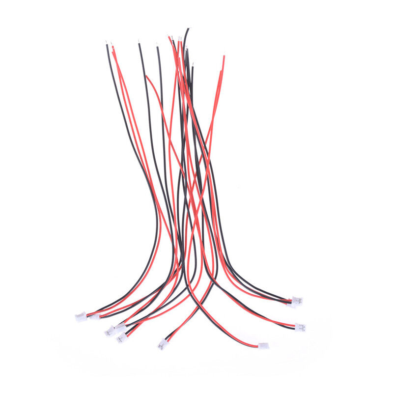 TANG[Falsh Sale] 10Pcs Mini Micro PH 2.0mm JST 2-Pin Male Connector Plug Wires Cables 200mm ...