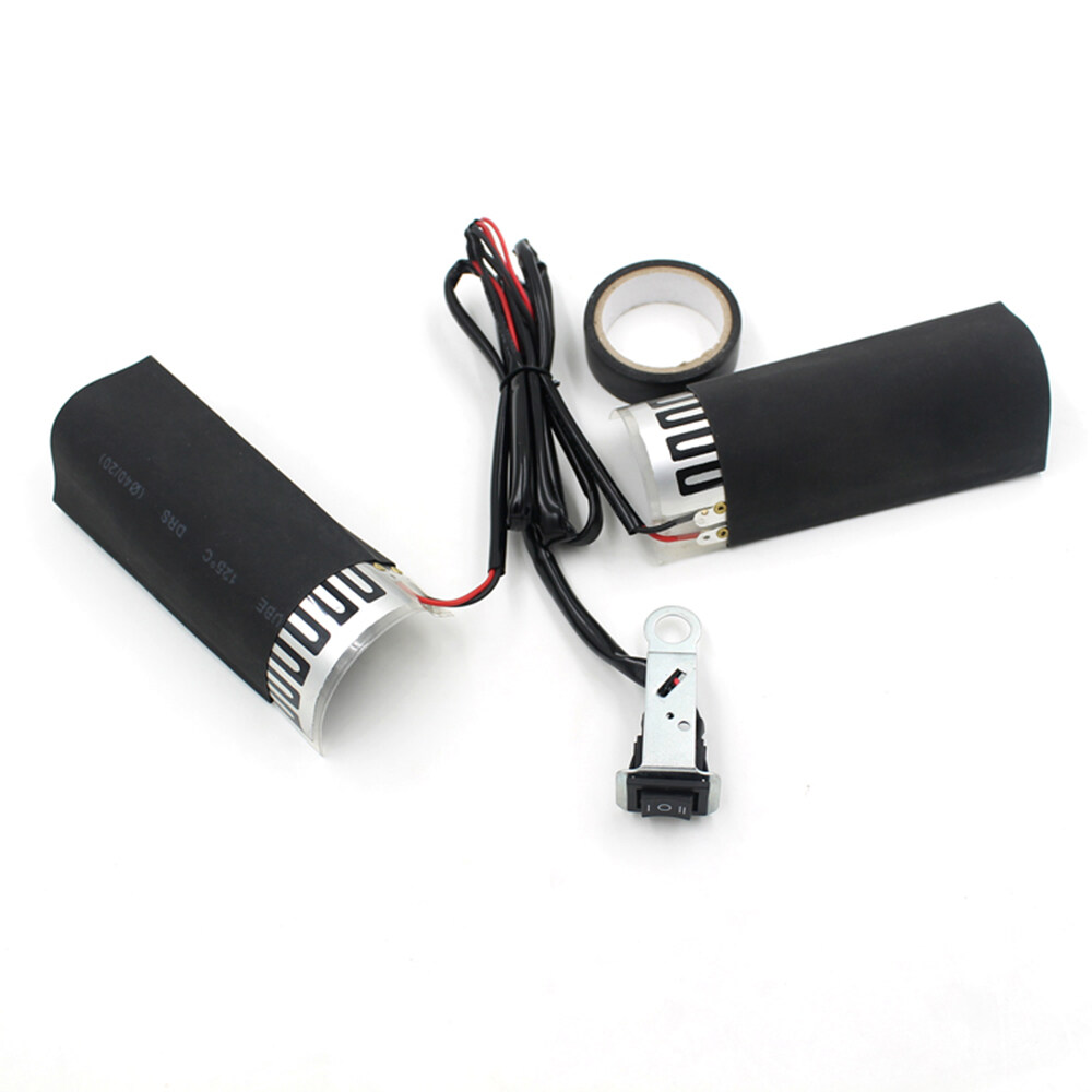 Motorcycle Electric Heating Handlebar Warmer, Grip Warmer 12V Heated ...