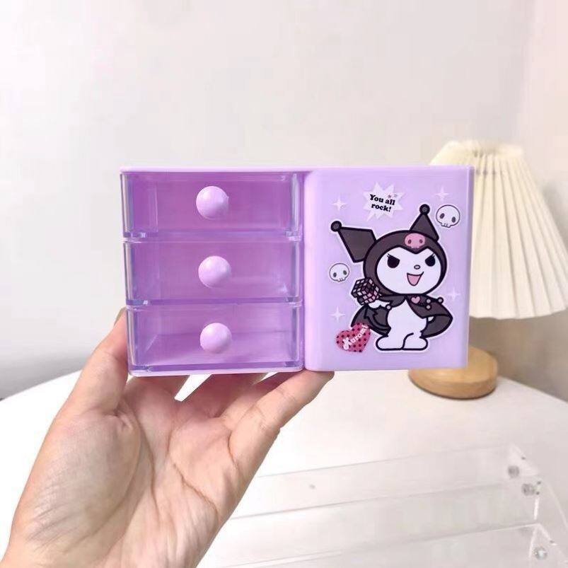 Sanrioed My Melody Cinnamoroll Kuromi Anime Storage Box Kawaii Pen ...