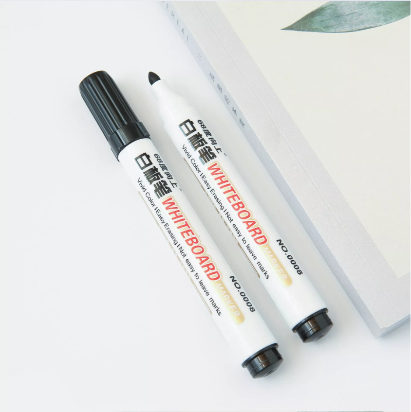 🇲🇾 Ready Stock Whiteboard Marker Pen Black Blue Red Fiber Tip Water ...