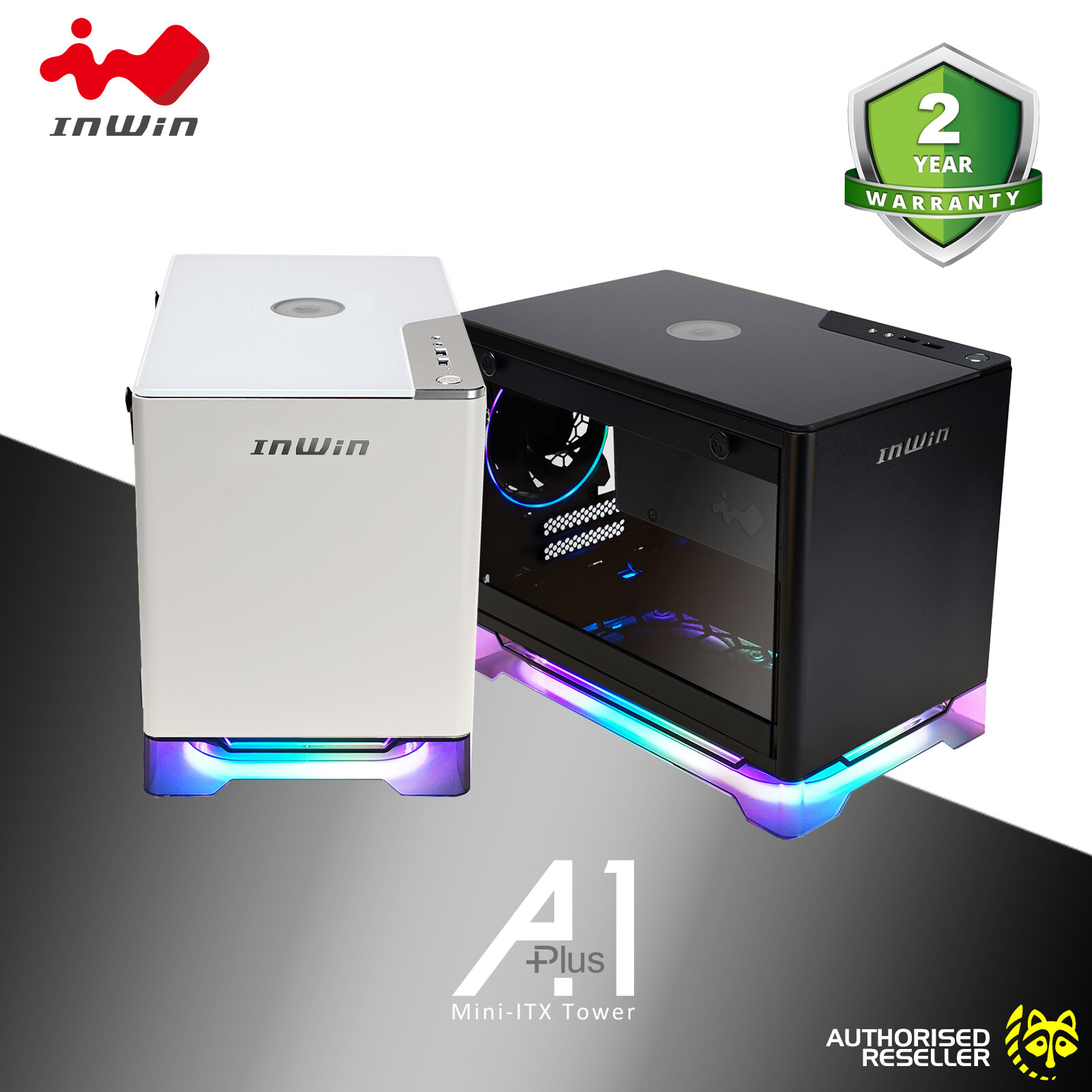 InWin A1 PLUS ARGB TG Mini ITX Tower Chassis Addressable RGB PC Case ...