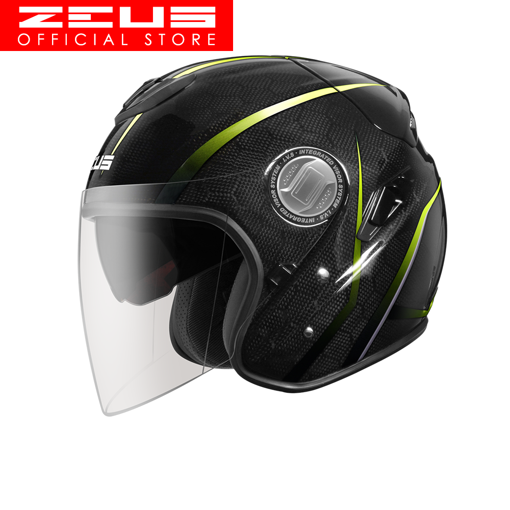 ZEUS ZS-608 Carbon Fiber Open Face Helmet | Lazada