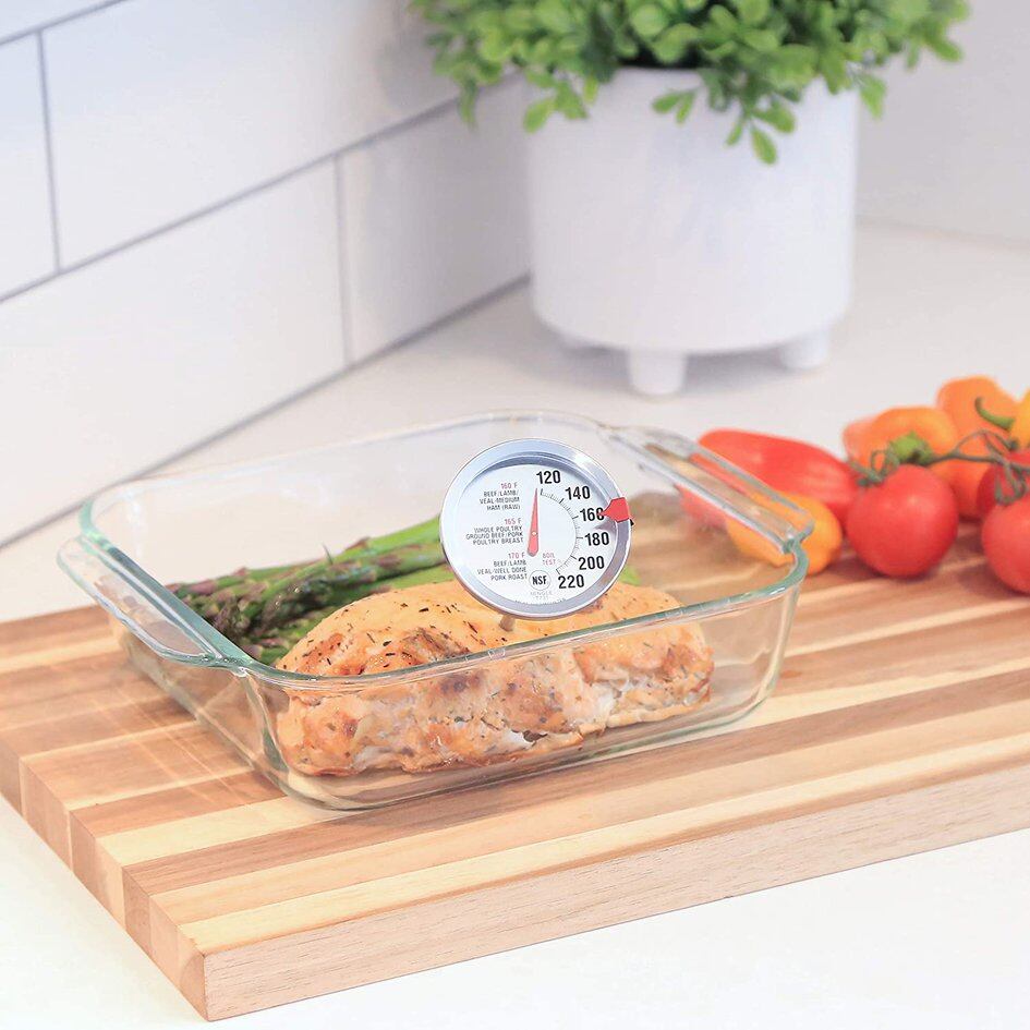 COYEN Oven Safe Meat Thermometers Large Dial Probe Type Kitchen Grill ...