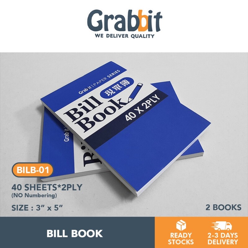 Buku Resit 2ply Bill Book Invoice Receipt Cash Book with Numbering No ...