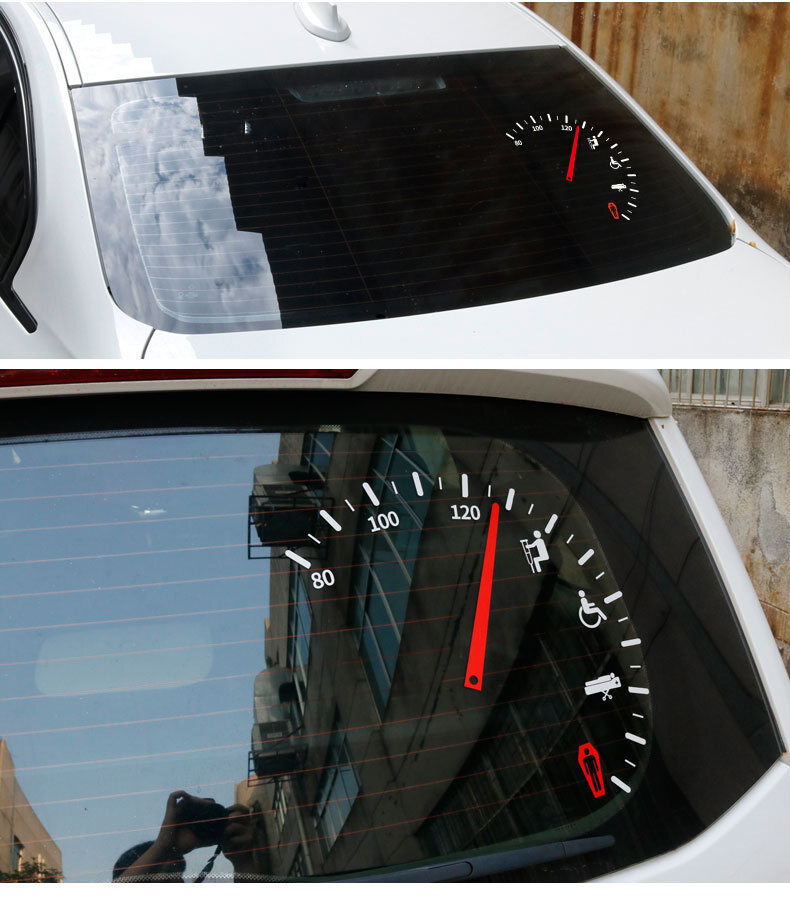 1 Piece Car Personality Sticker Fun Speedometer Logo Car Badge Safety ...