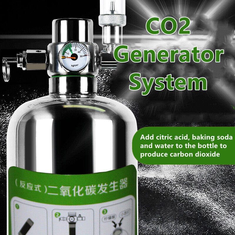Aquarium CO2 Generator system co2 Kit Stainless Steel CO2 Cylinder ...