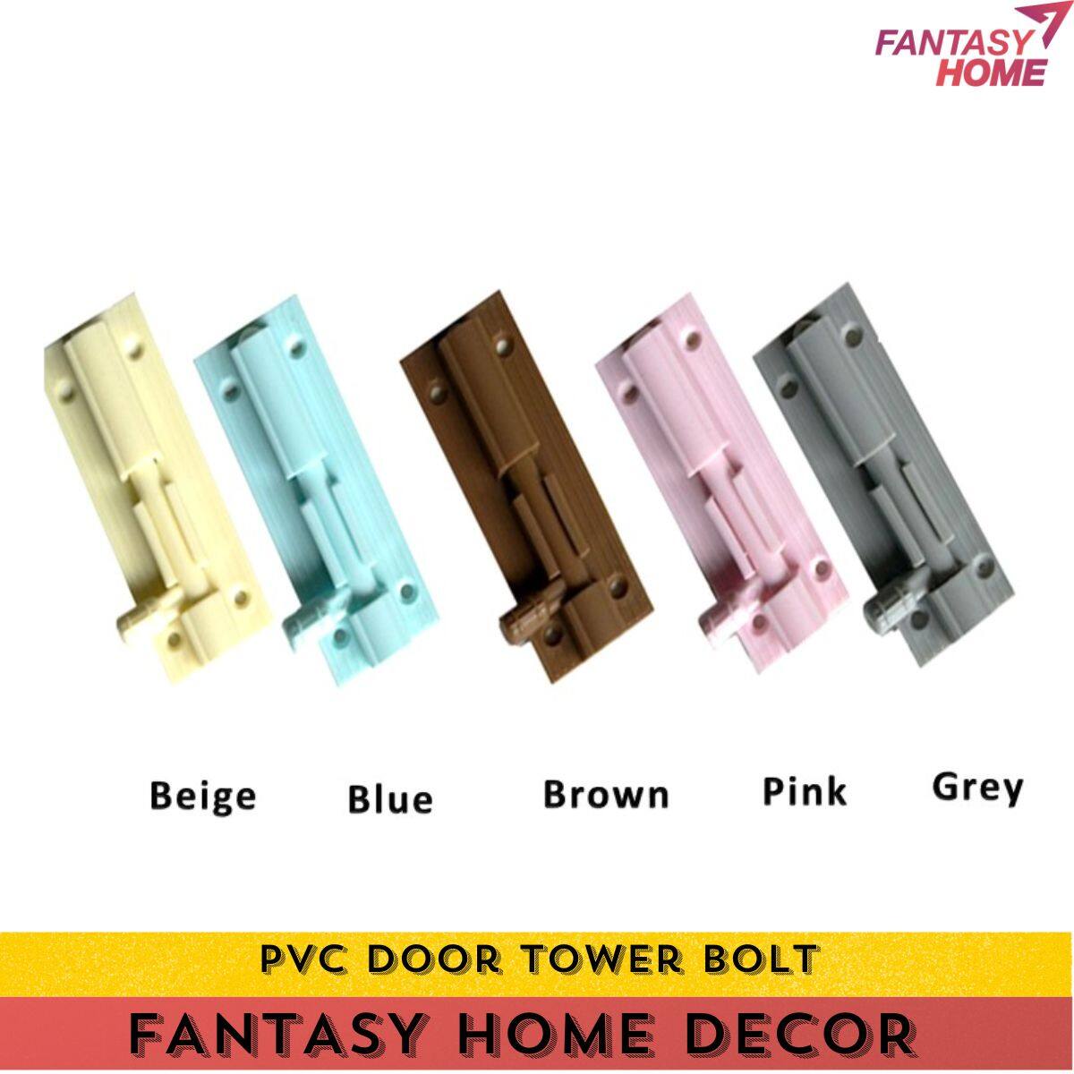 PVC Quality Plastic PVC Door Tower Bolt Slug Latch Security Door Shed ...