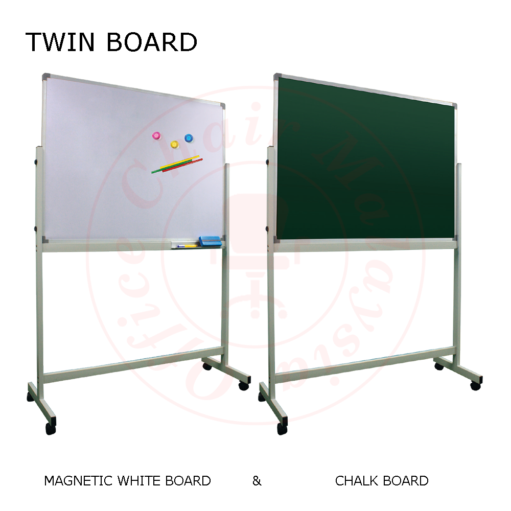 Twin Board / 2 In 1 Board with Stand ( Magnetic Whiteboard & Chalk ...