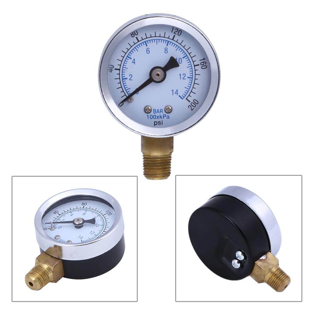 【Ready Stock】1/8" NPT Pressure Gauge Fuel Air Compressor Meter ...