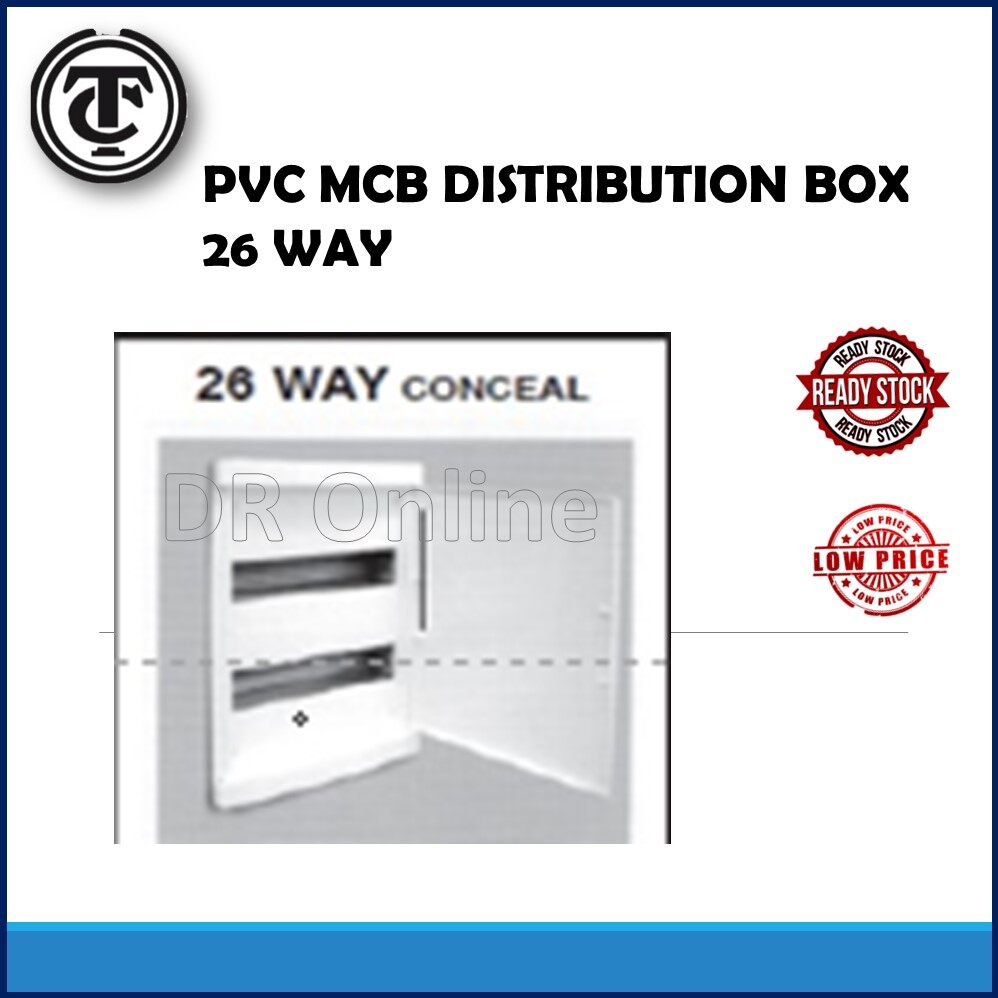 TC MCB PVC DB Box / MCB Distribution Box , 21 Way/26 WAY, PVC | Lazada