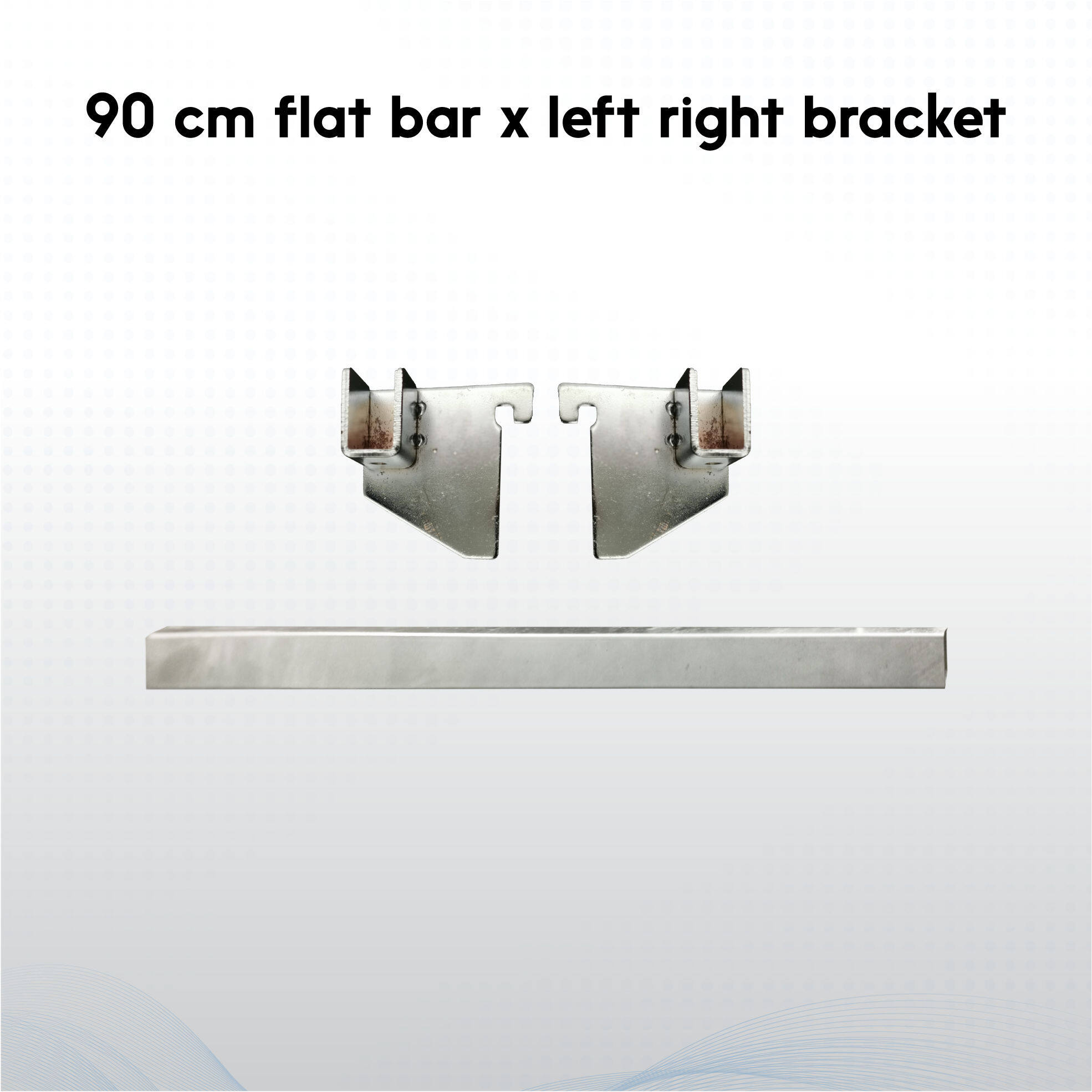 Chrome Square Flat Bar & Gondola Flat Bar Bracket | Lazada