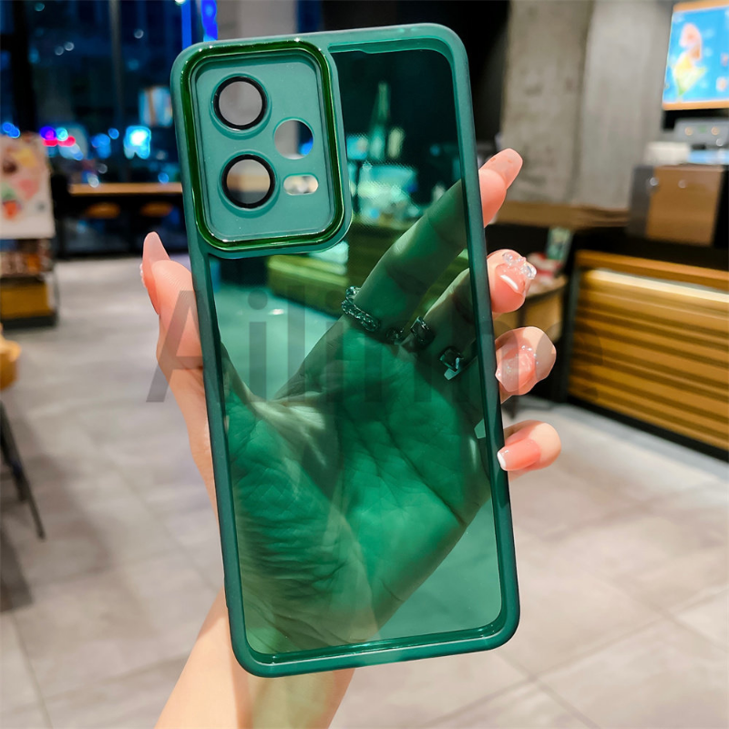 สำหรับ Xiaomi Poco X5 Pro Redmi Note 12 Pro 4G 5G กรอบแบบด้านสีลูกกวาด ...