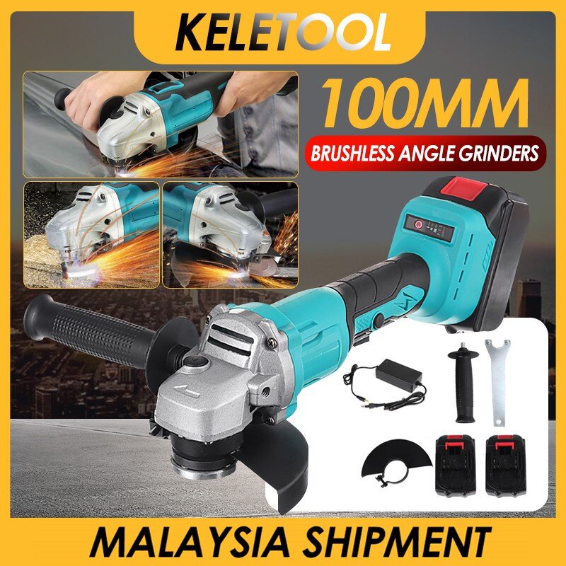 1580W Cordless Electric Angle Grinder Lithium Battery Machine Cutting ...