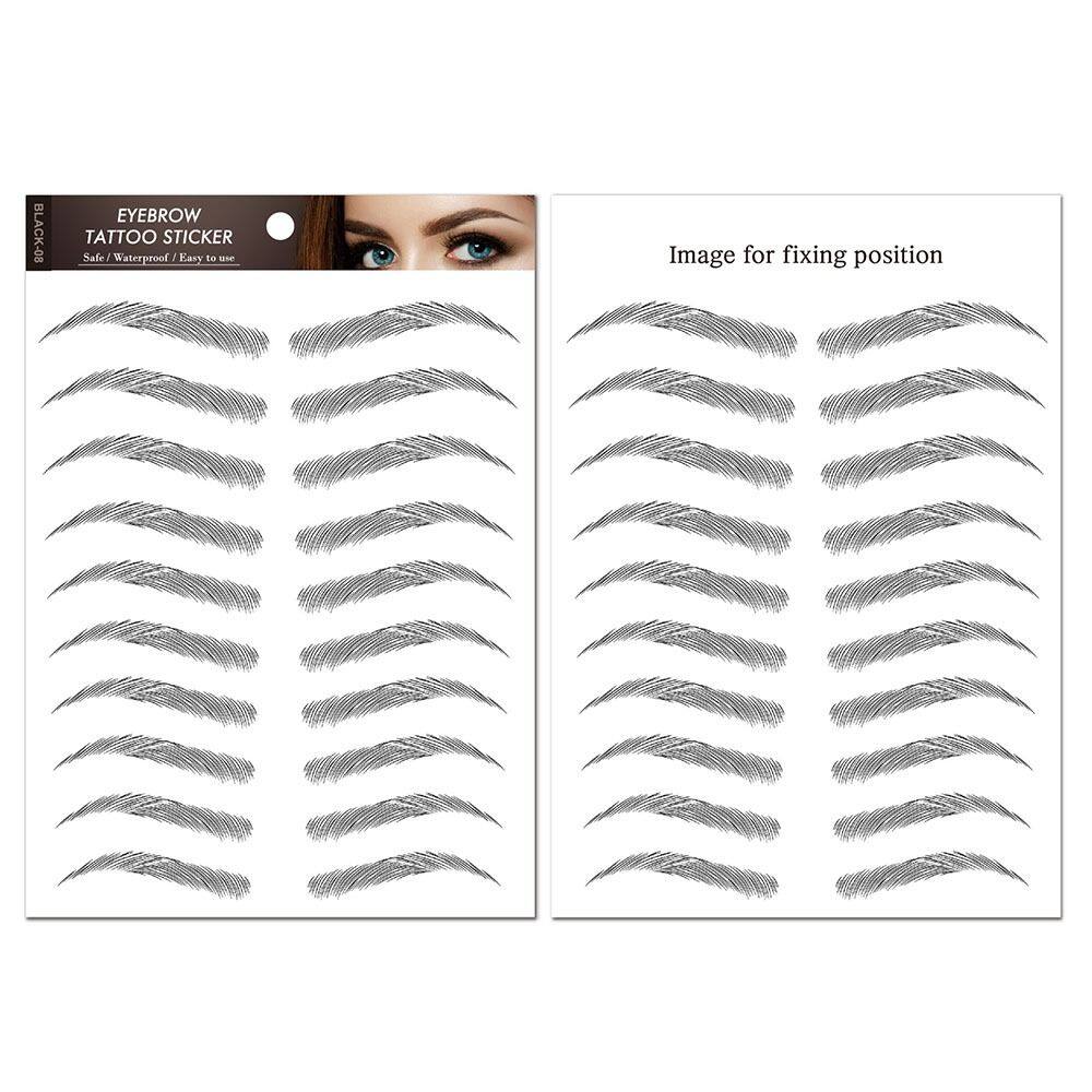 ทนนานเป็นธรรมชาติ Y2K2 Peralatan Rias เครื่องสำอางสำหรับกรูมมิ่งการตกแต่งคิ้วสติกเกอร์สักคิ้ว6D ...