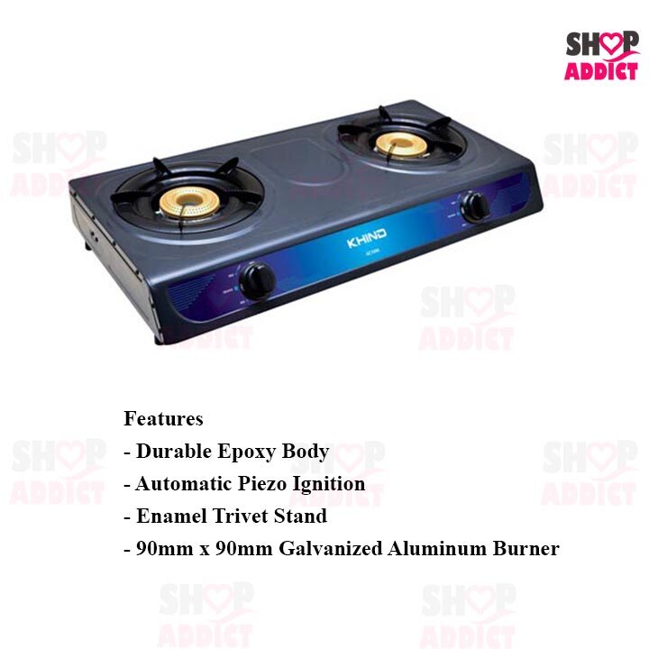 Khind Double Burner Gas Cooker GC1090/ Dapur Gas | Lazada