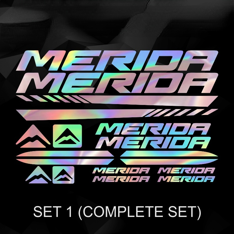 MERIDA Holographic / Oil Slick Bike Vinyl Sticker Decal for Mountain ...