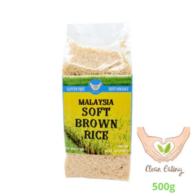CLEAN EATING Malaysia Soft Brown Rice (500g) - Halal Certified BERAS ...