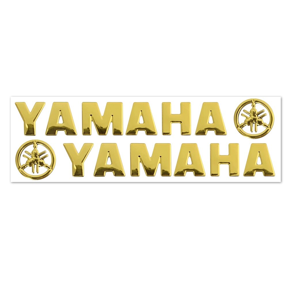 1 Set \2pcs 3D Yamaha Motorcycle Fuel Tank Decoration Sticker Car Body ...