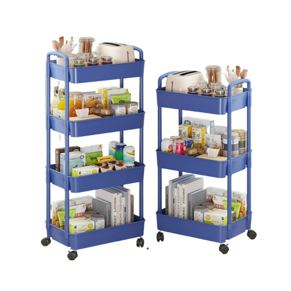 Sfui 3 Tier Trolley Storage Rack Trolley Rak Trolley Rak Troli Beroda ...
